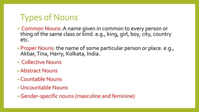 BS-BE Parts of Speech, Types of Nouns and its Uses.pptx