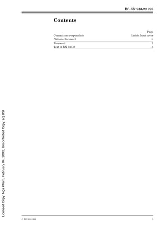 Bs en933-2 | PDF