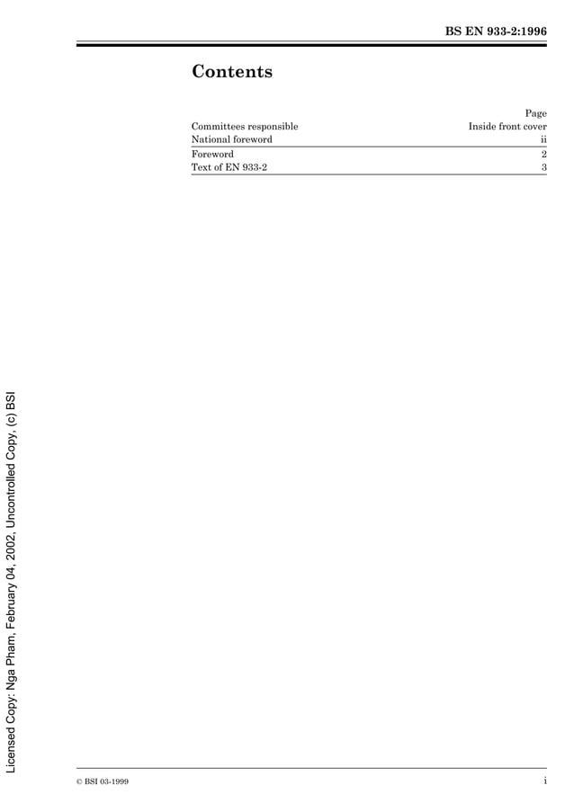 Bs en933-2 | PDF | Civil Engineering Industry | Industries