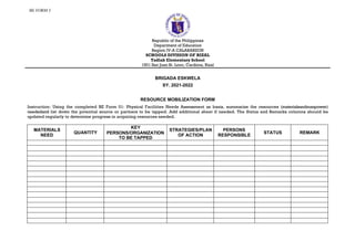 Brigada Eskwela -Form 3 - Resource Mobilization.docx