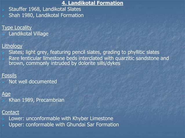 BS-II Khyber Range.ppt this presentation may can help you in stratigraphy | PPT