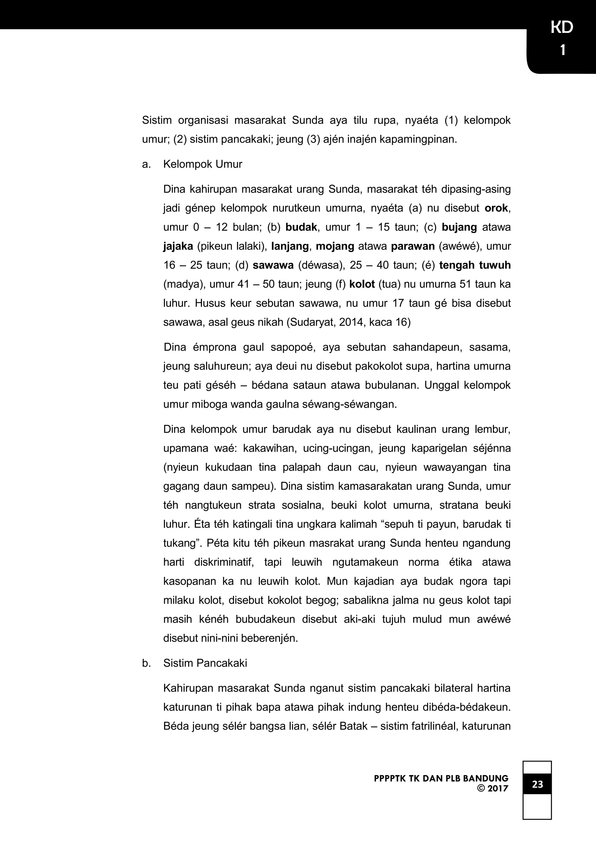 Modul Sunda 1 kelas 7 | PDF