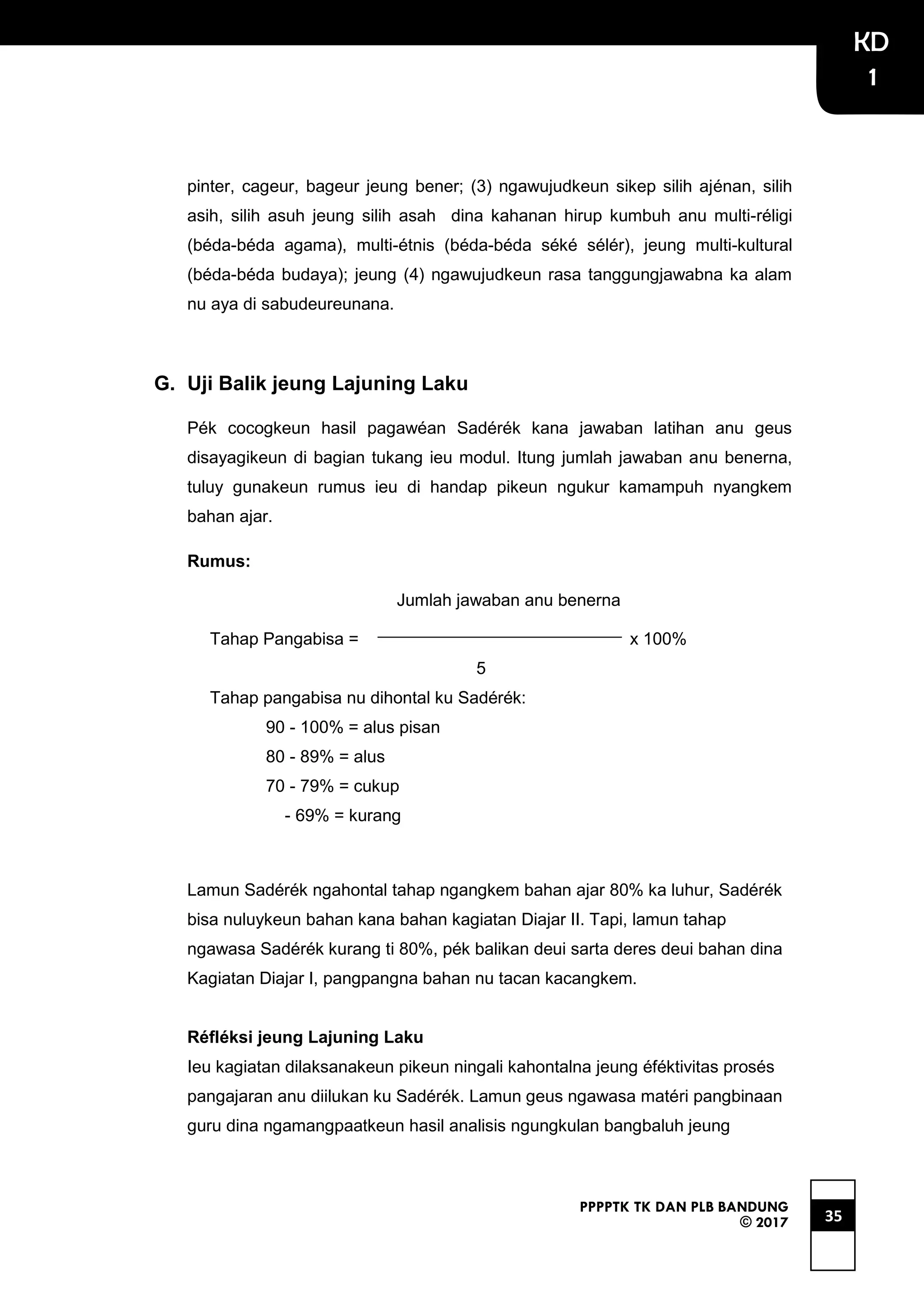 Modul Sunda 1 kelas 7 | PDF