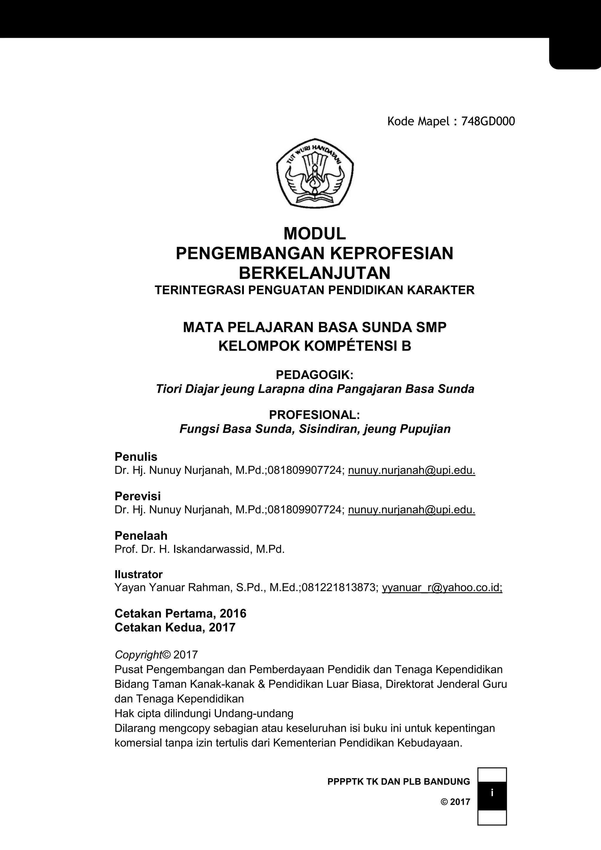 Modul Sunda 2 kelas 7 | PDF