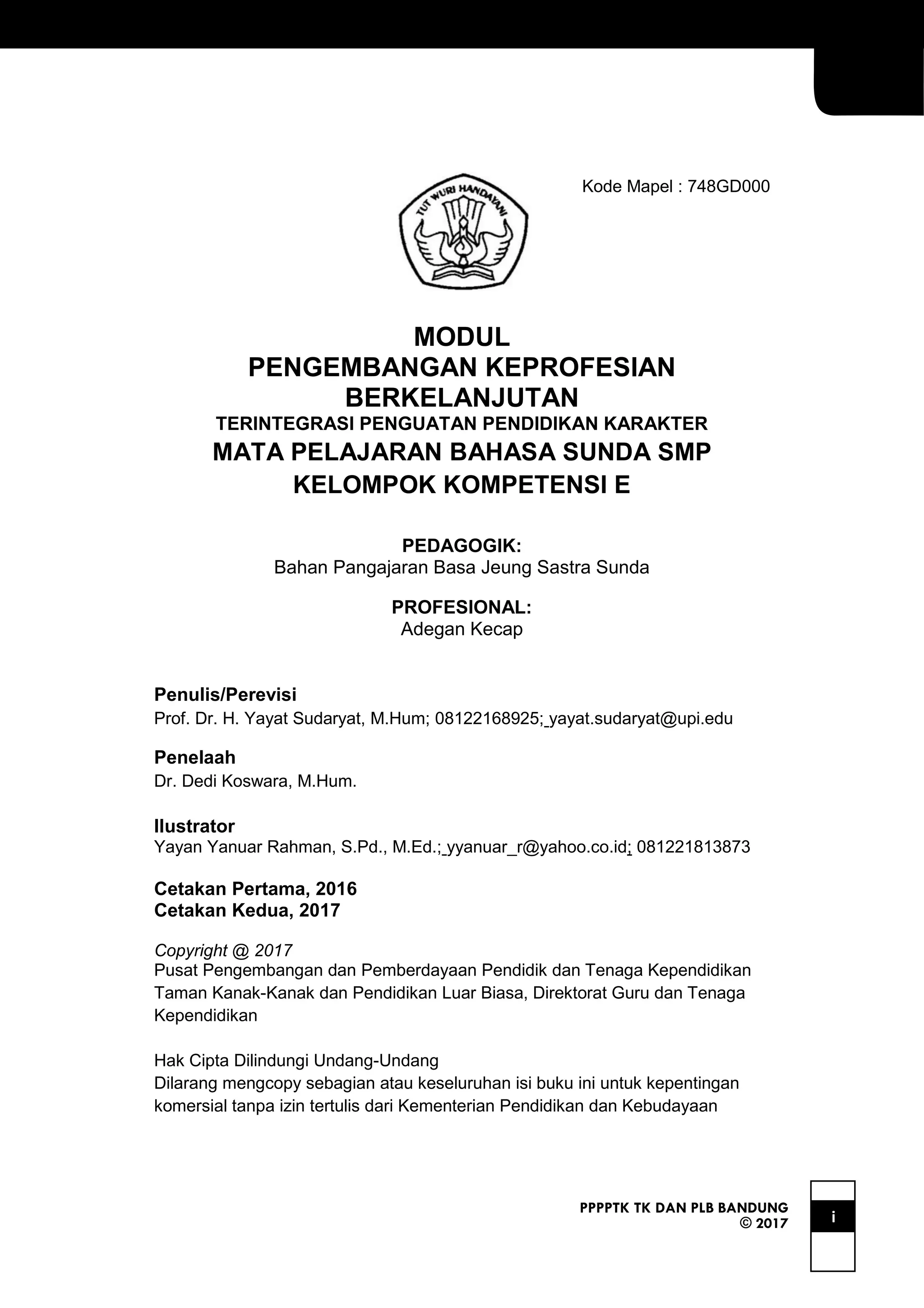 Modul Sunda 5 kelas 7 | PDF