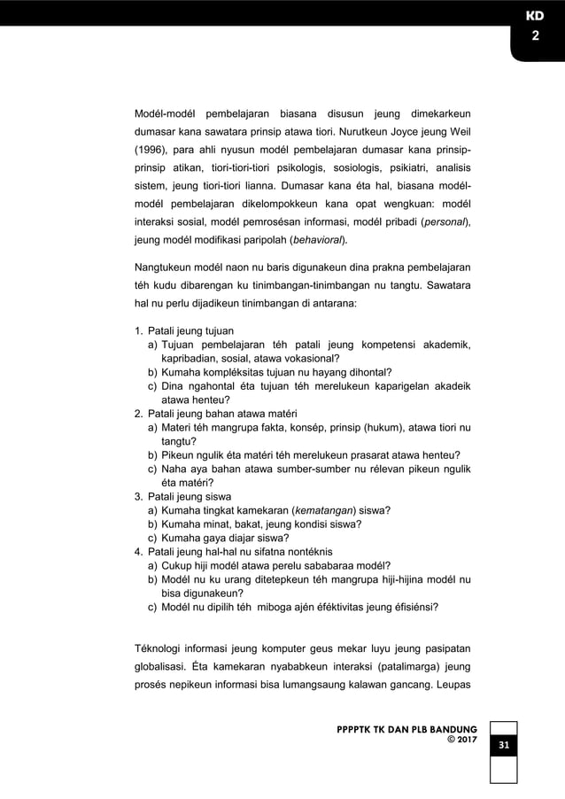 Modul Sunda 6 kelas 7 | PDF