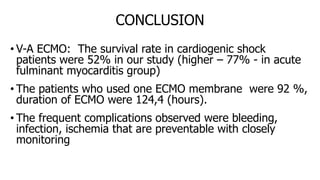 ECMO trong quản lý sốc tim | PPT