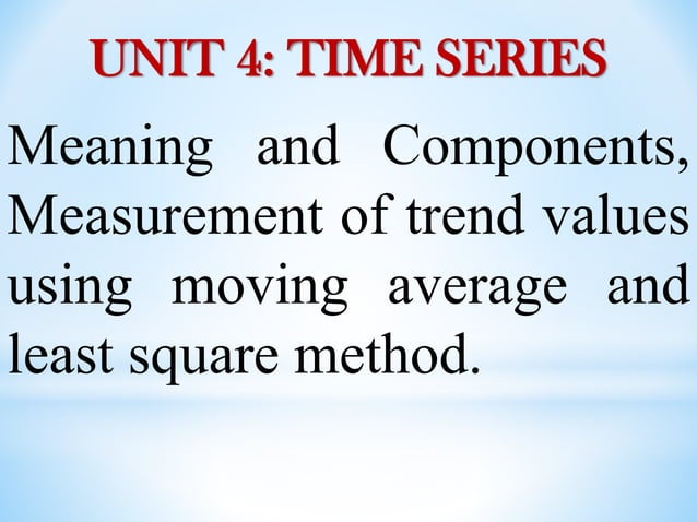 Time Series, Moving Average | PDF | Business | Business and Finance