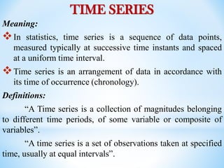 Time Series, Moving Average | PPT