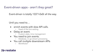 Restate: Event-driven Asynchronous Services, Easy as Synchronous RPC | PPT