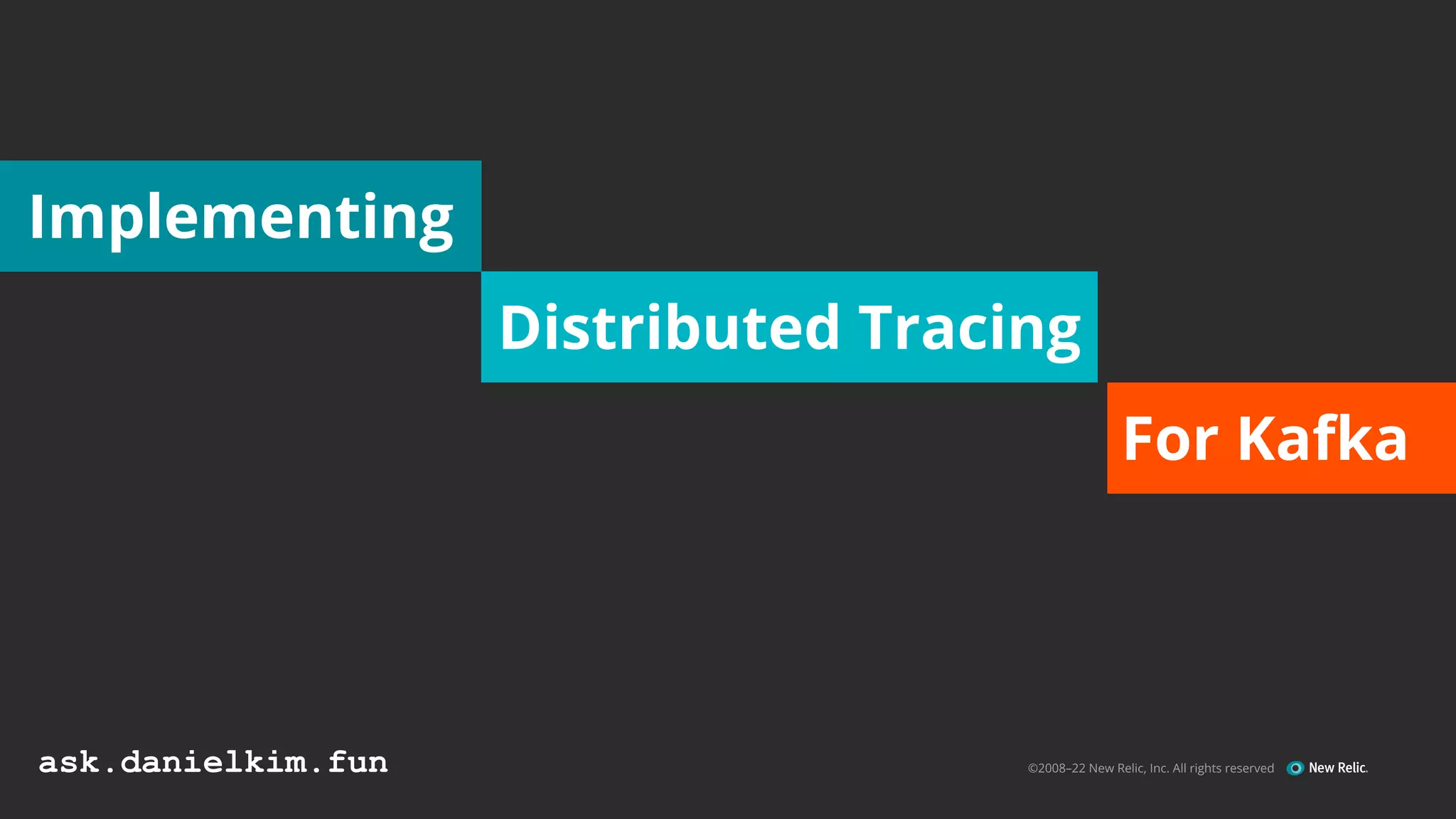 Distributed Tracing for Kafka with OpenTelemetry with Daniel Kim ...