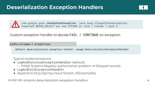 Streams Don't Fail Me Now - Robustness Features in Kafka Streams | PPT
