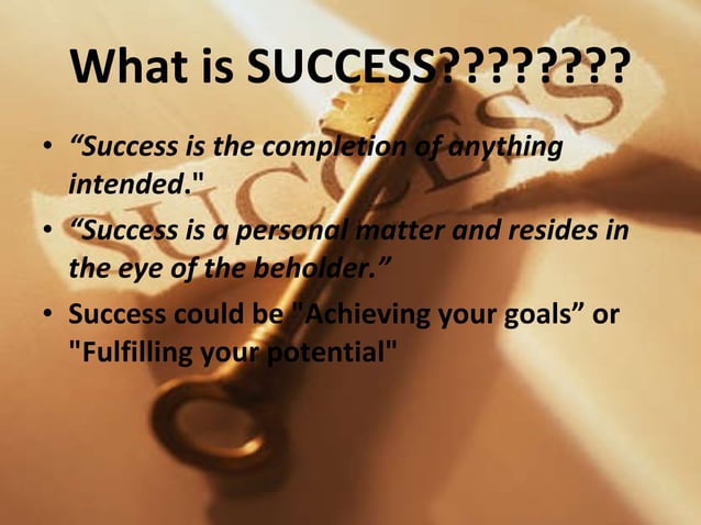 personal success strategies | PPT | Careers