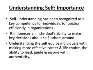 Bs 101 module 1 - self core competency | PPTX