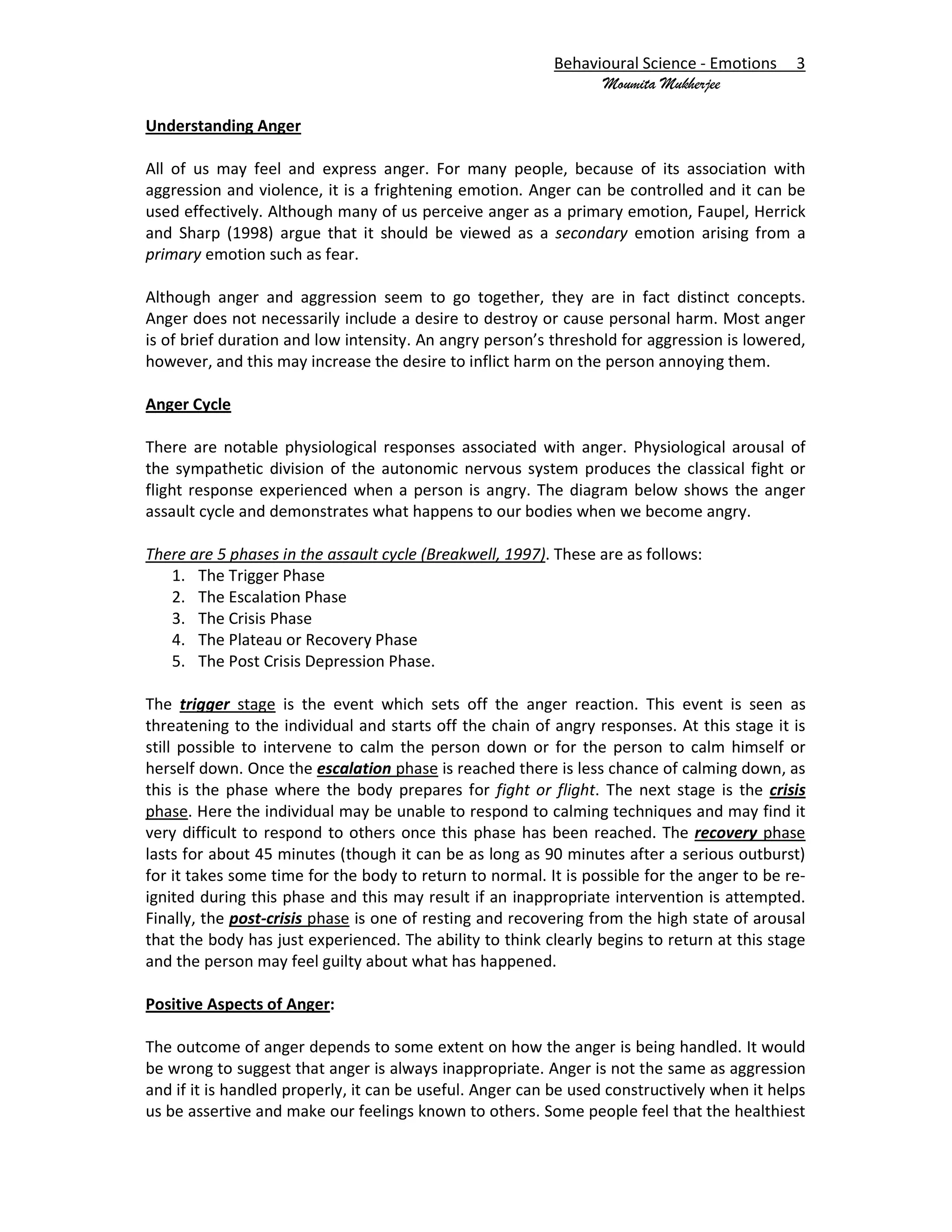 Bs 101 module 5b - managing emotions & building competence | PDF