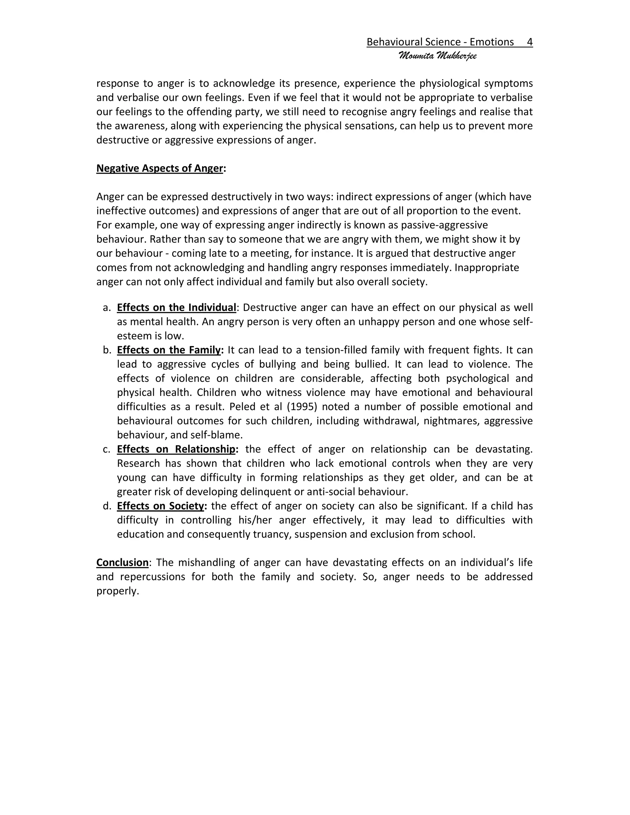 Bs 101 module 5b - managing emotions & building competence | PDF