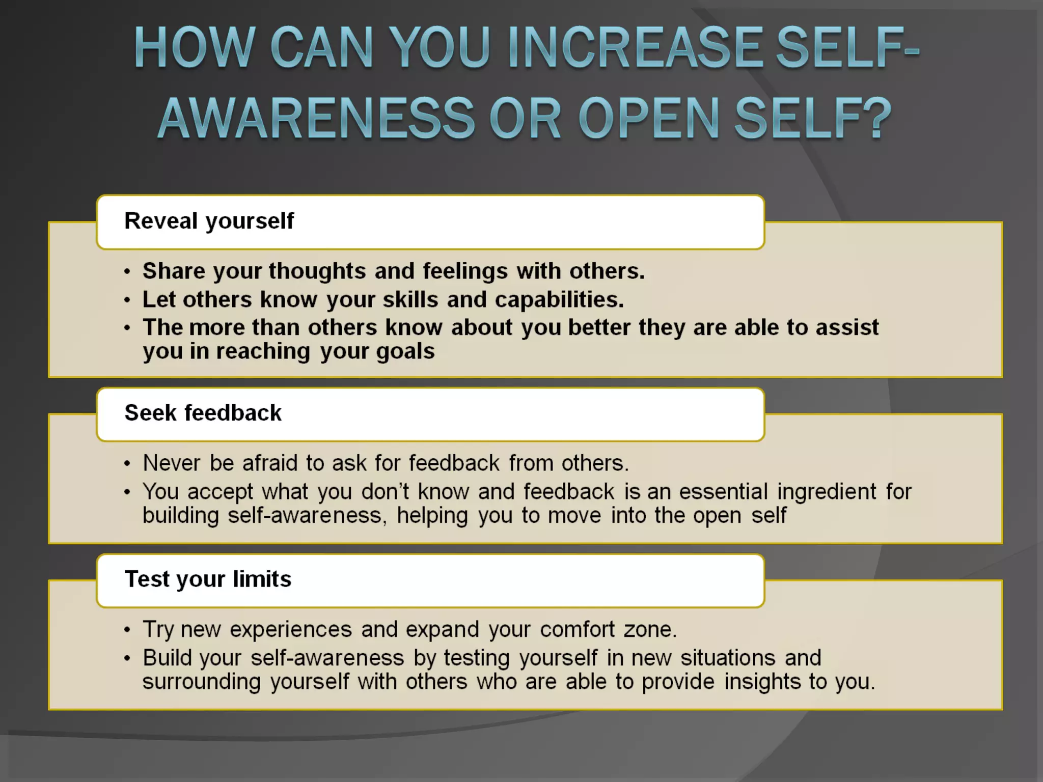 Bs 101 module 2 techniques of self-awareness bs | PPT | Mental Health ...