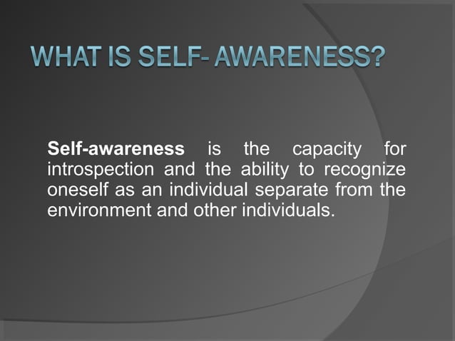 Bs 101 module 2 techniques of self-awareness bs | PPT | Mental Health ...
