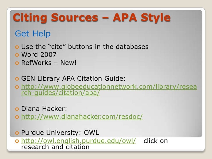 Bs110 Research And Citation Tips