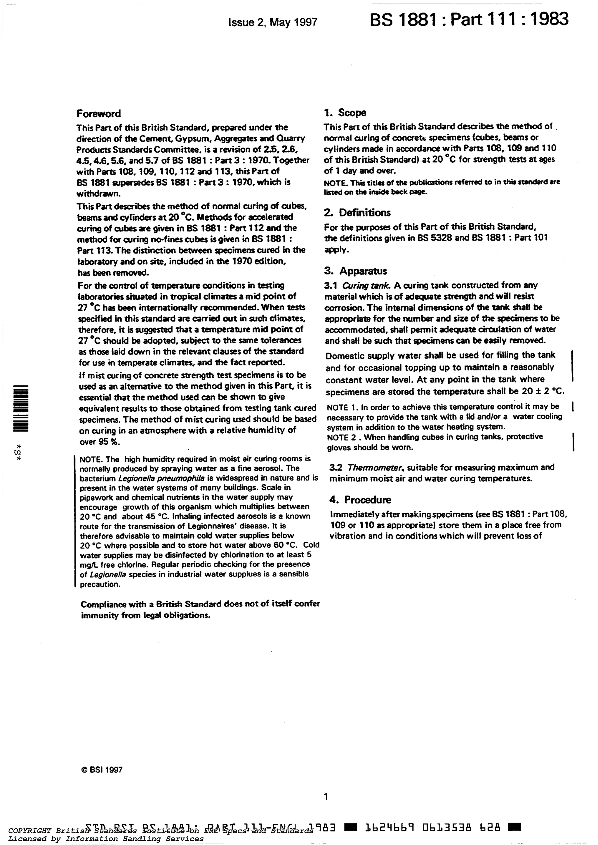 Bs 1881 111(2) 1983 | PDF