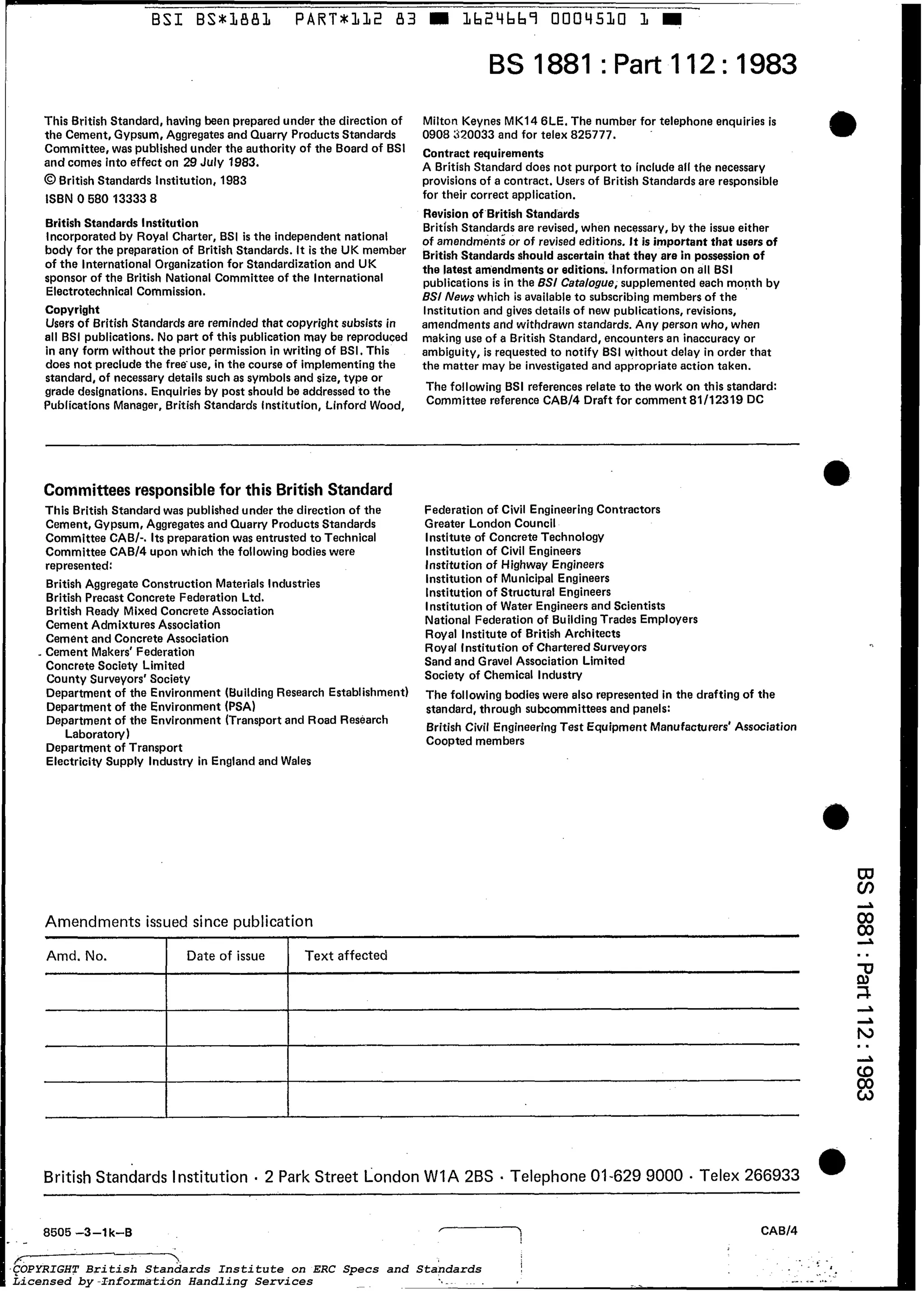 Bs 1881 112 1983 | PDF