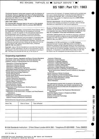 Bs 1881 121 1983 | PDF