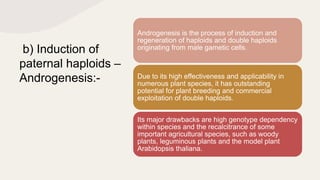 Biotechnological strategies for development of line | PPTX