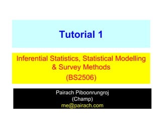 BS2506 tutorial 1 | PPT