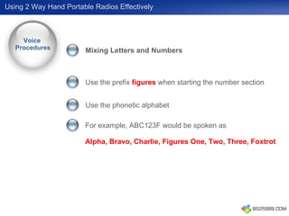 Bs25999.Com Using Hand Held 2 Way Radios | PPT