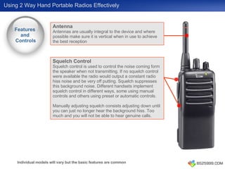 Bs25999.Com Using Hand Held 2 Way Radios | PPT