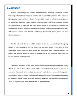 BUILDING SCIENCE 2 PROJECT 2 REPORT | PDF