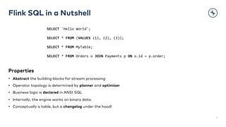 Flink's SQL Engine: Let's Open the Engine Room! | PPT