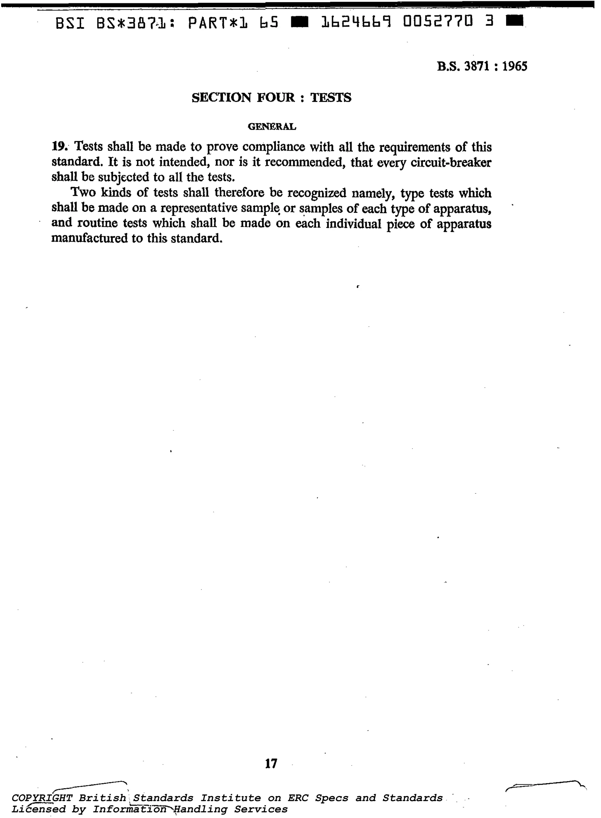 Bs 3871 mcb and mccb in ac circuits | PDF
