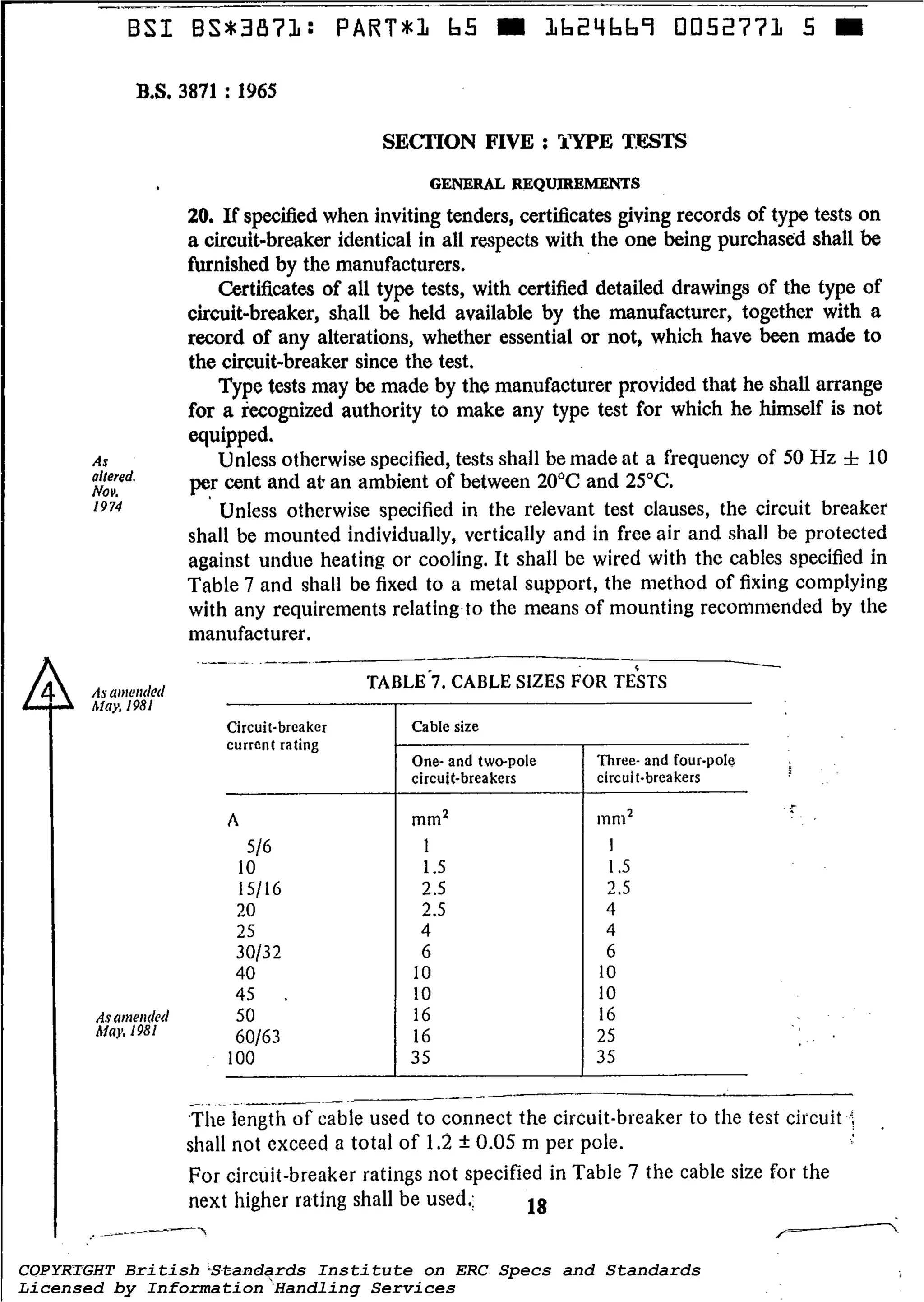 Bs 3871 mcb and mccb in ac circuits | PDF