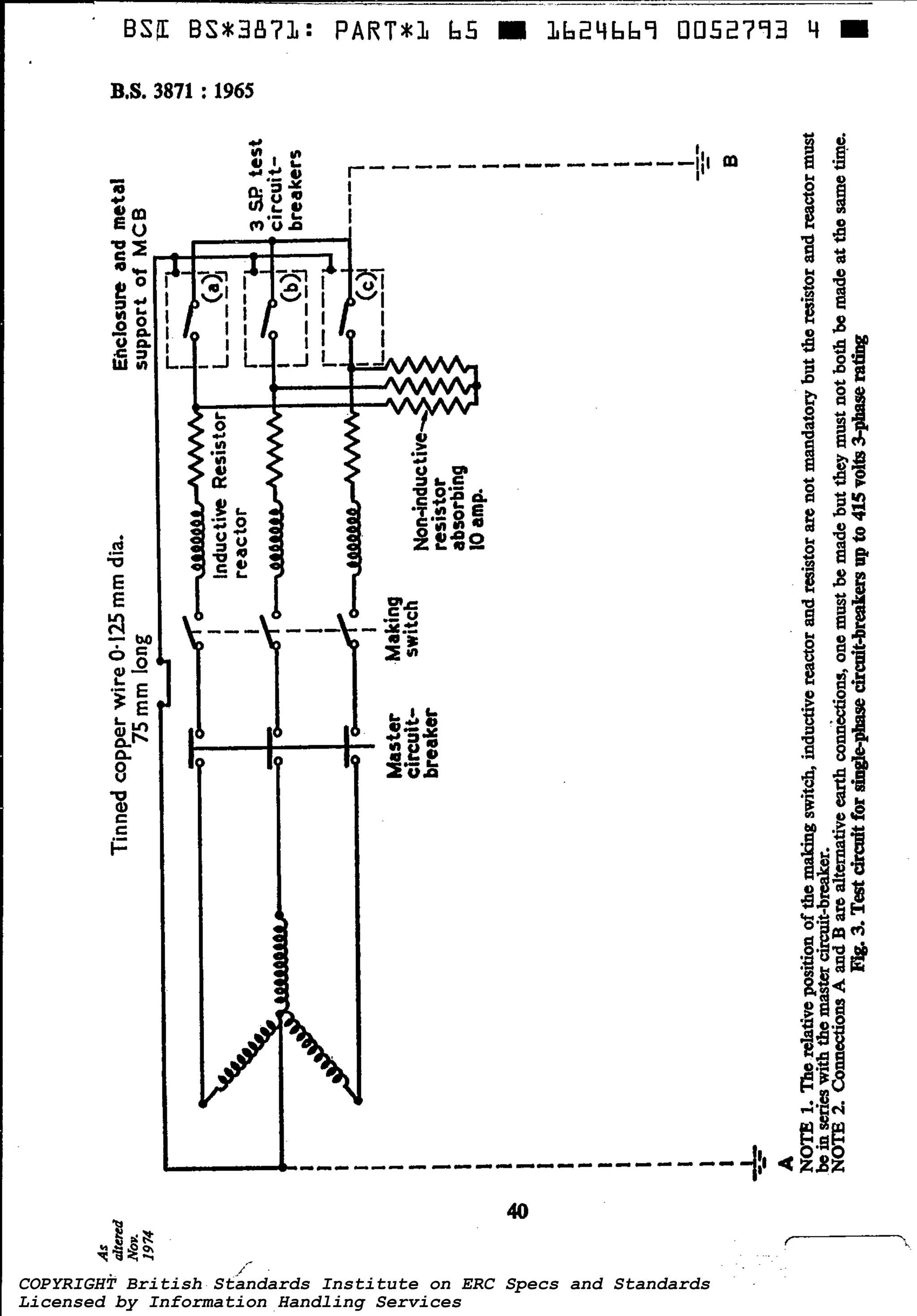 Bs 3871 mcb and mccb in ac circuits | PDF