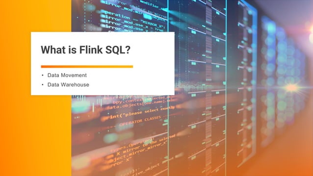 Flink Sql The Challenges To Build A Streaming Sql Engine Ppt 