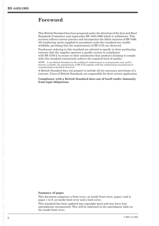 Bs 4483 1985 | PDF | Business | Business and Finance