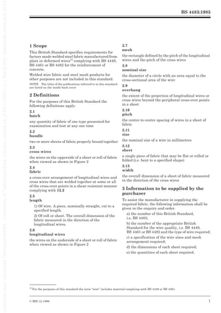 Bs 4483 1985 | PDF