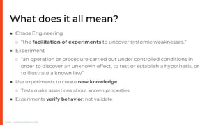 Don’t Let Kafka Be A Cluster: Kafka Chaos Experimentation with Justin Fetherolf | PPT
