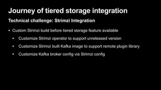 Leveraging Tiered Storage in Strimzi-Operated Kafka for Cost-Effective Streaming Applications | PDF