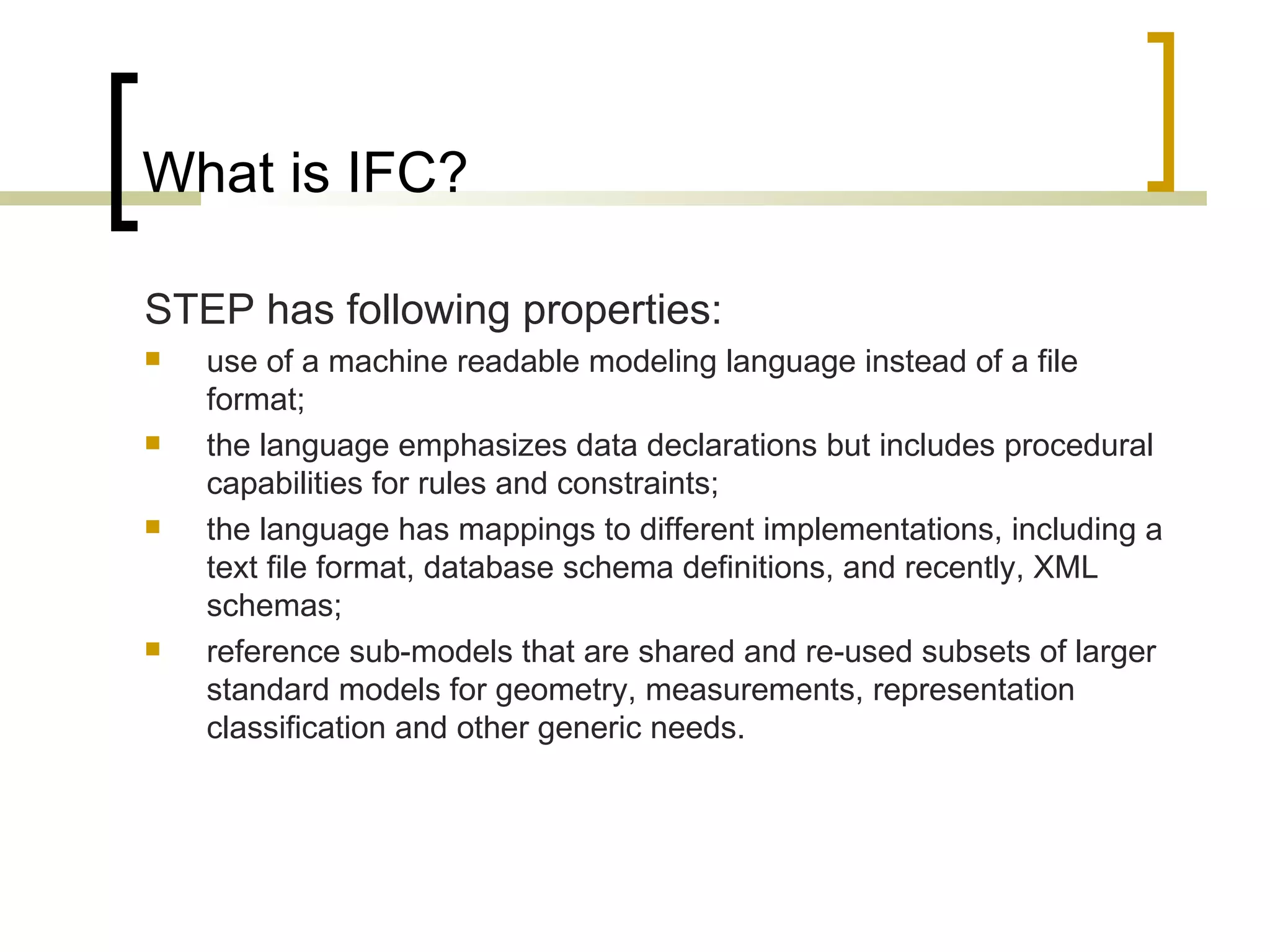 Building Information Modeling (BIM) & Industry Foundation Classes (IFC ...