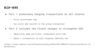 Transactions in Action: the Story of Exactly Once in Apache Kafka | PDF