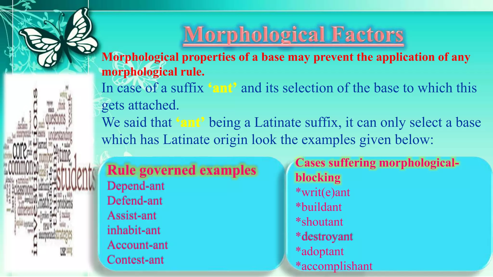 morphological productivity | PPTX