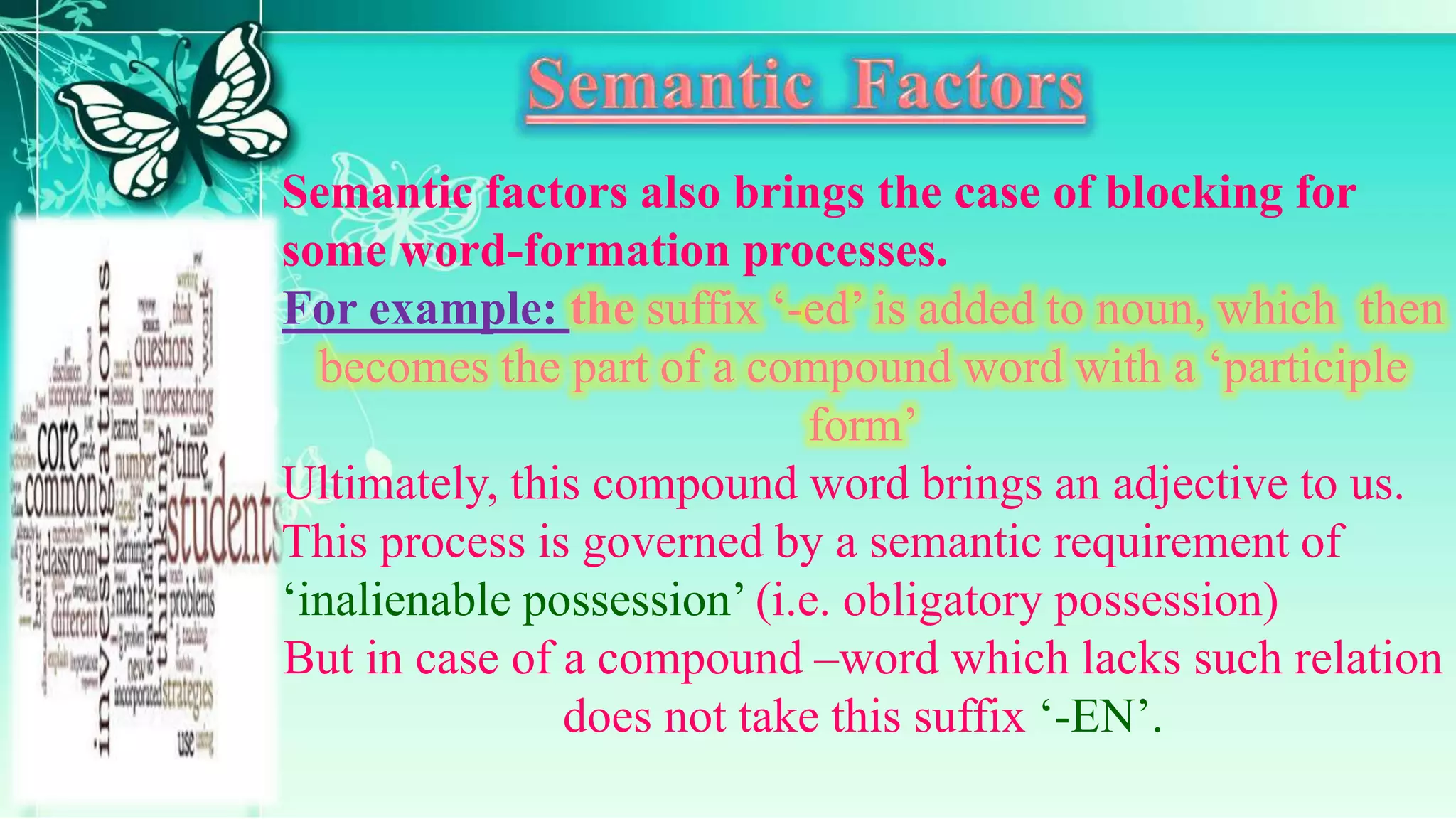 morphological productivity | PPTX