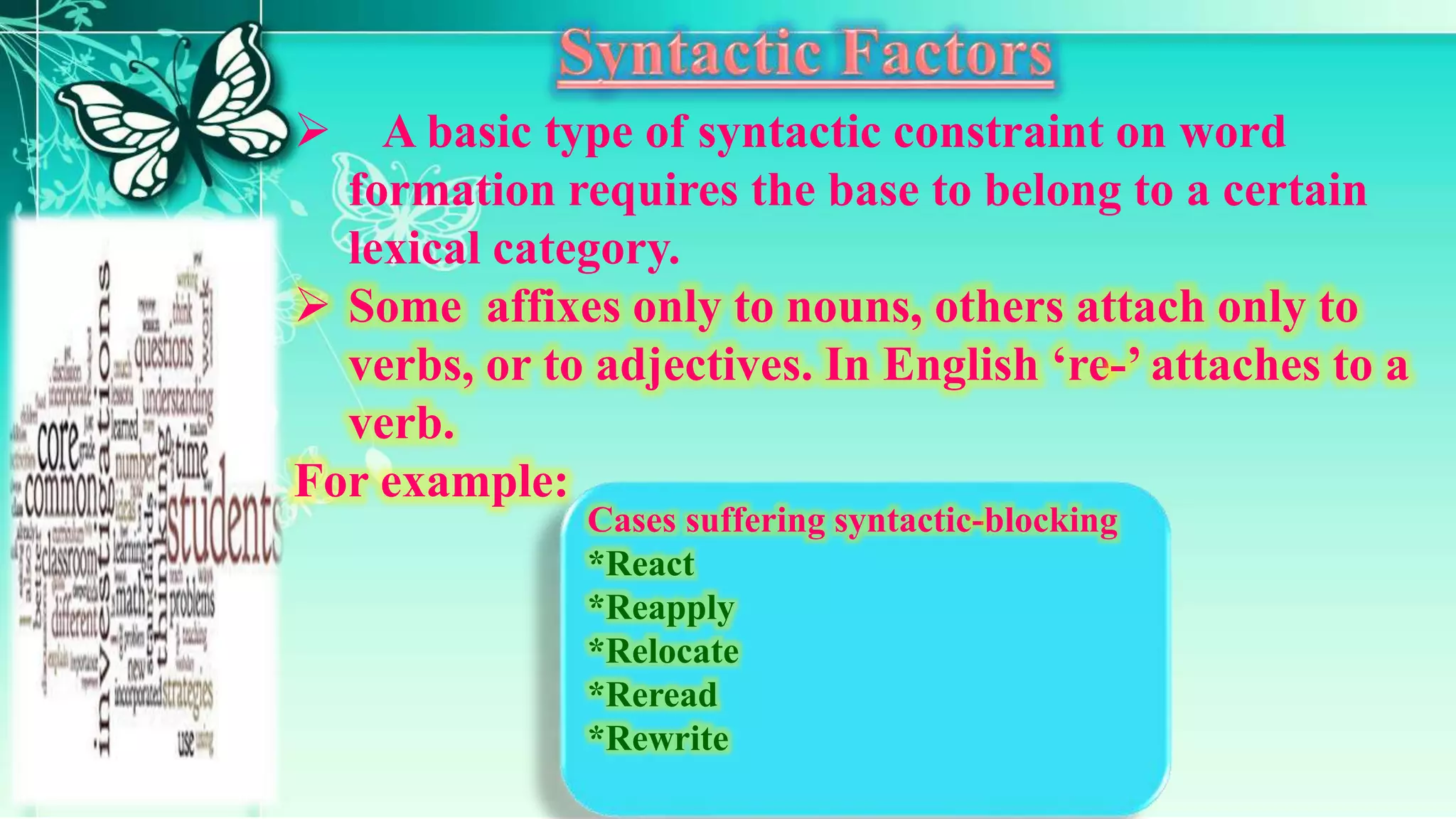 morphological productivity | PPTX