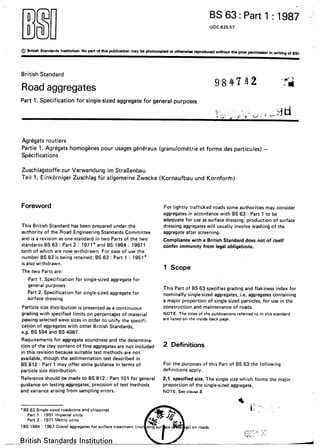 Bs 63 1 road agg | PDF