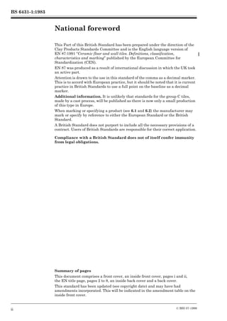 Bs 6431 1 1983 - tiles | PDF