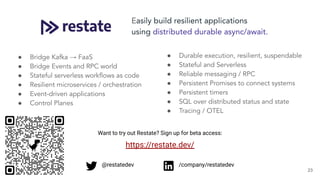 Restate: Stream Processing, but for Microservices | PPT