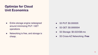 Beyond Tiered Storage: Serverless Kafka with No Local Disks | PDF