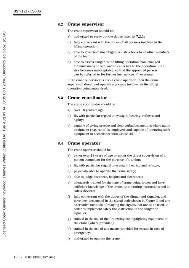 BS 7121-1 Cranes General 06.pdf | Medical Health